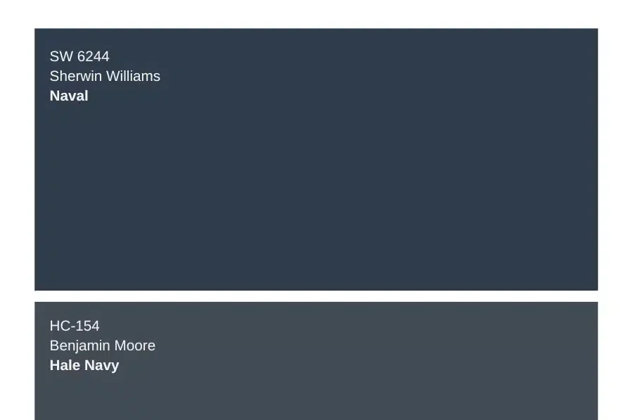 Which Paint is Better, Hale Navy or Sherwin Williams? - Opple House
