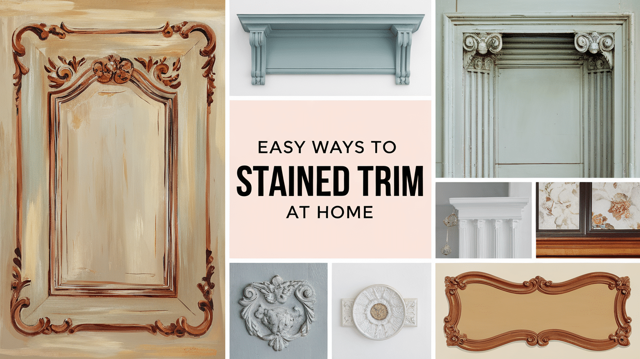 Easy Ways to Paint Stained Trim at Home - Opple House