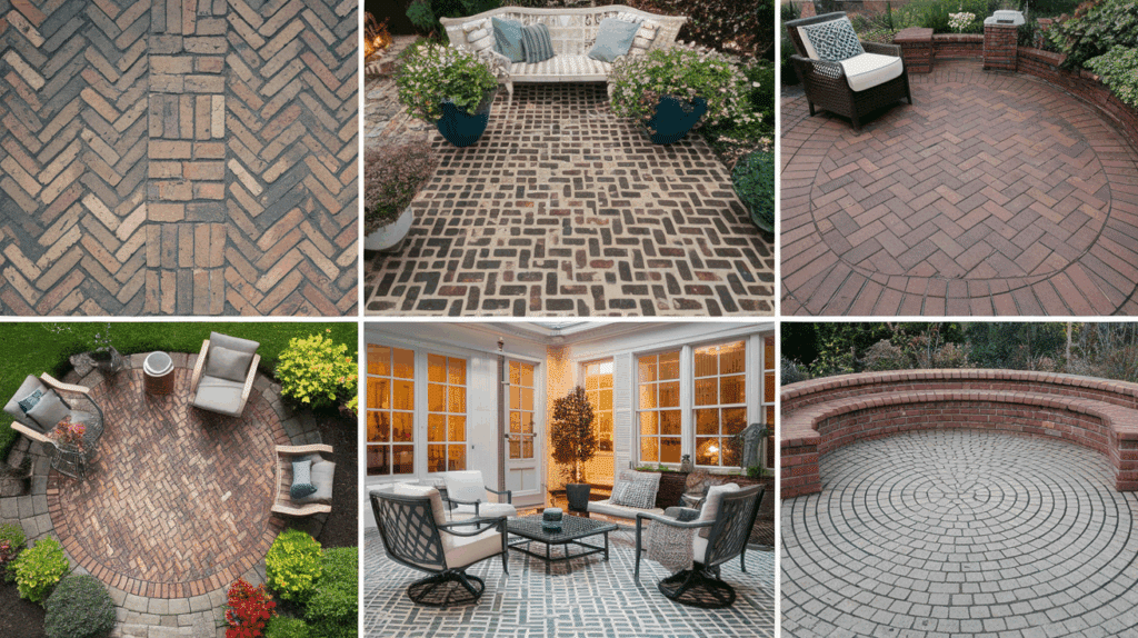 30 Classic & Unique Brick Patio Patterns - Opple House