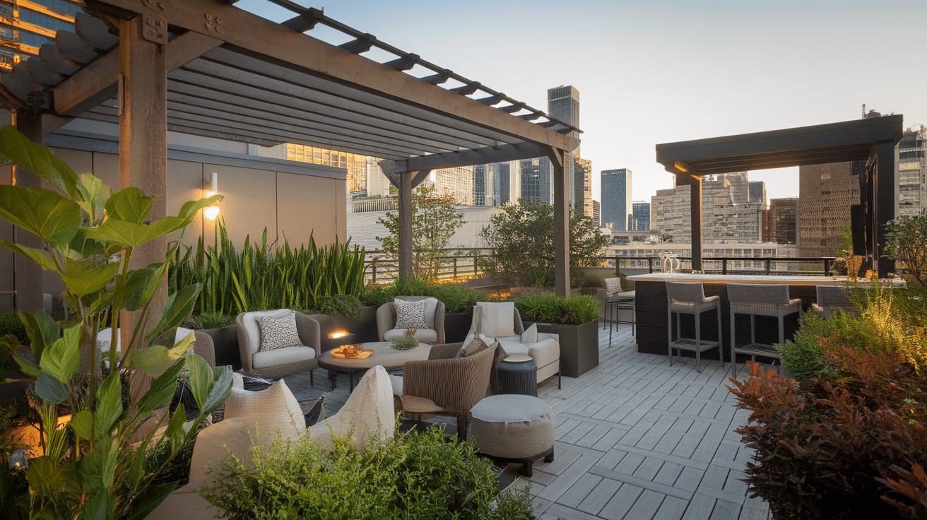 18 Creative Roof Deck Design Ideas for Your Urban Oasis - Opple House