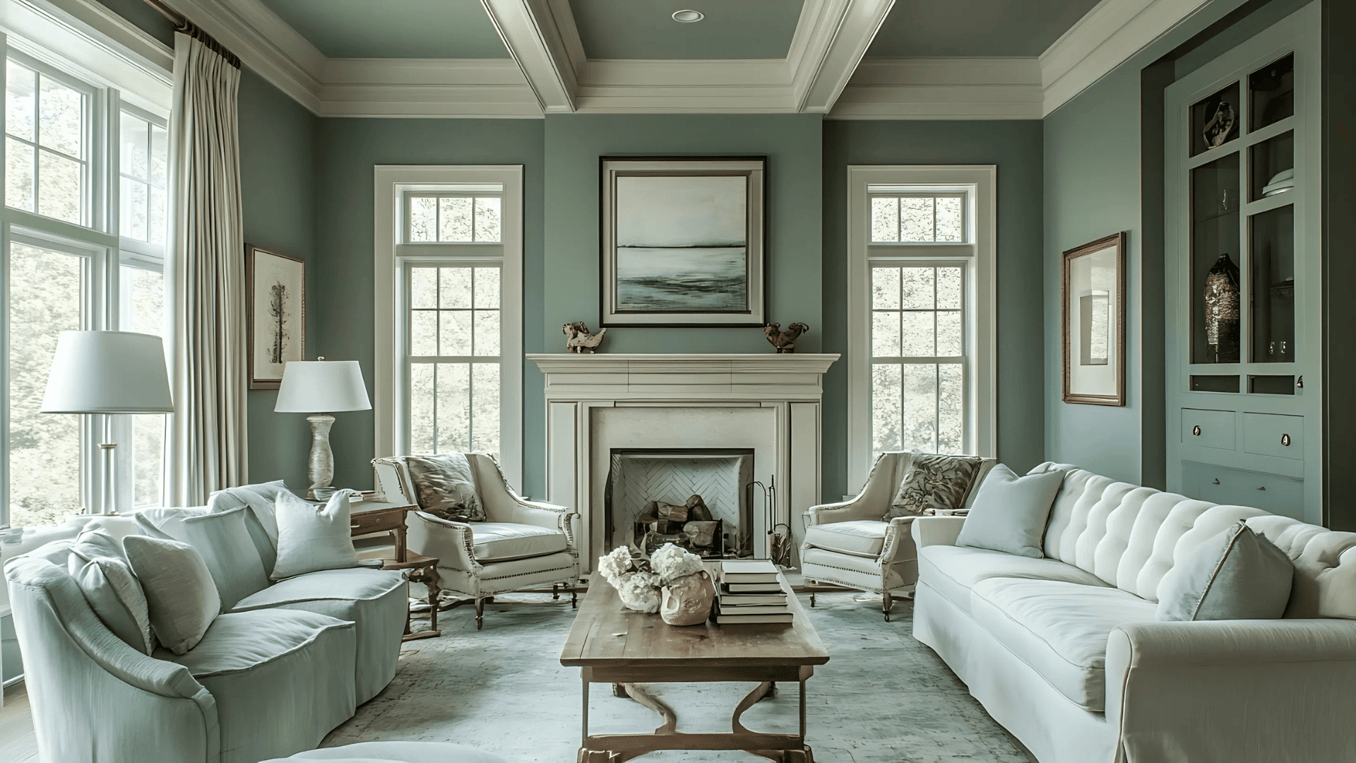 The Perfect Calm Green: Quietude Sherwin Williams (SW 6212) - Opple House