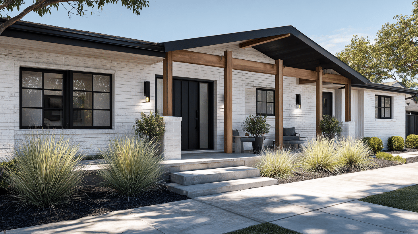 41 Ranch House Exterior Remodel Before and After Ideas - Opple House