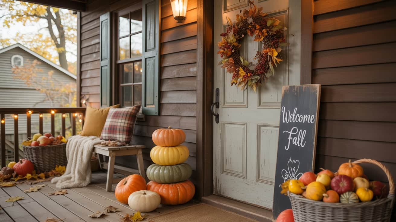 35 Fall-Inspired Front Porch Ideas to Try This Season - Opple House