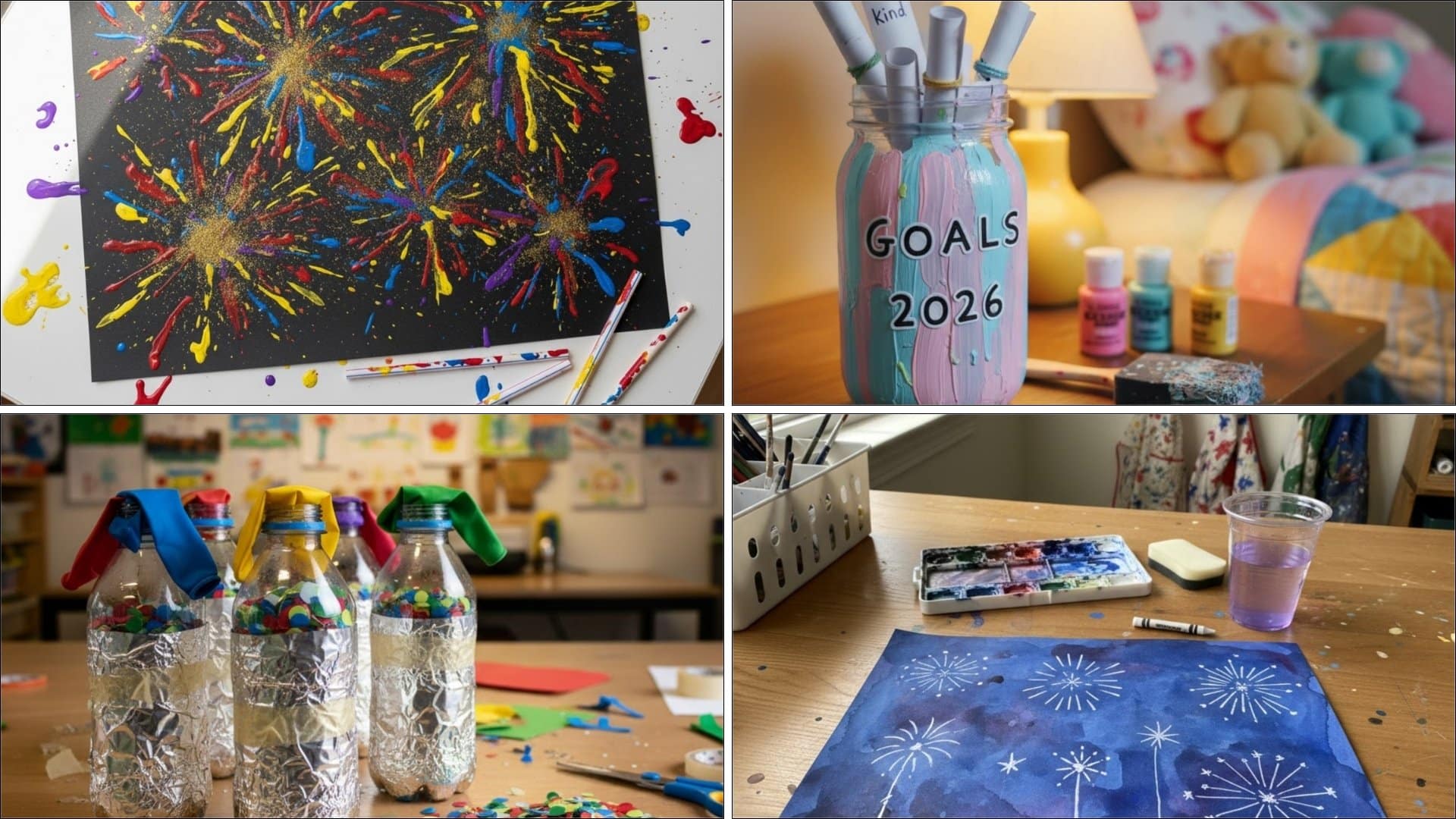 21 Fun and Easy New Years Craft Ideas for Kids to Try - Opple House