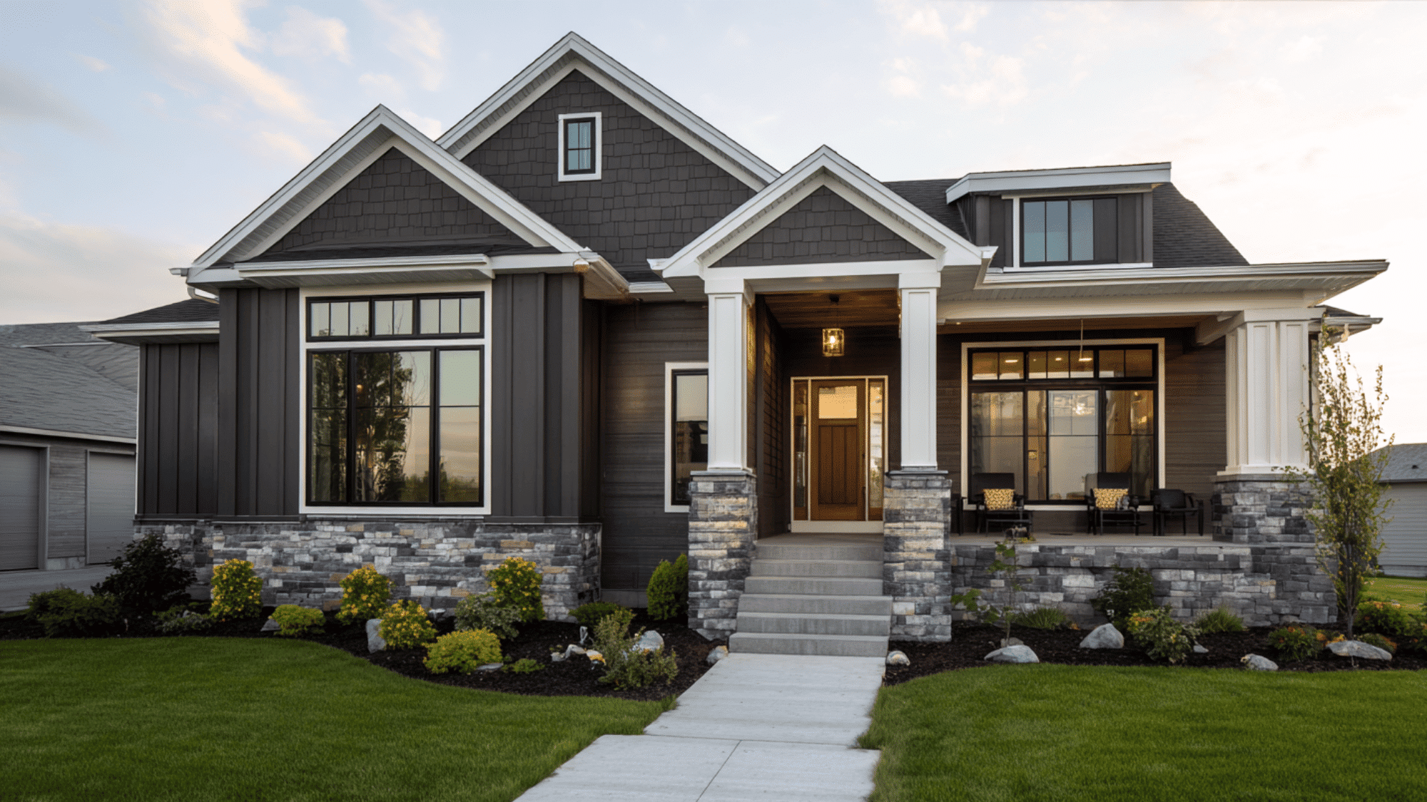 The Best Urbane Bronze Exterior Coordinating Colors - Opple House