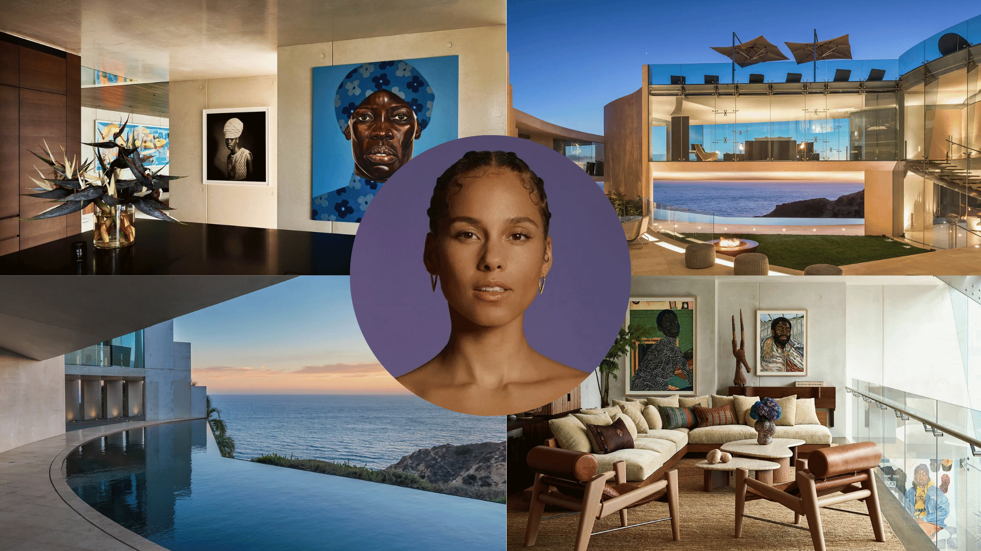 Inside Alicia Keys' La Jolla: Pacific Ocean Views and Art - Opple House