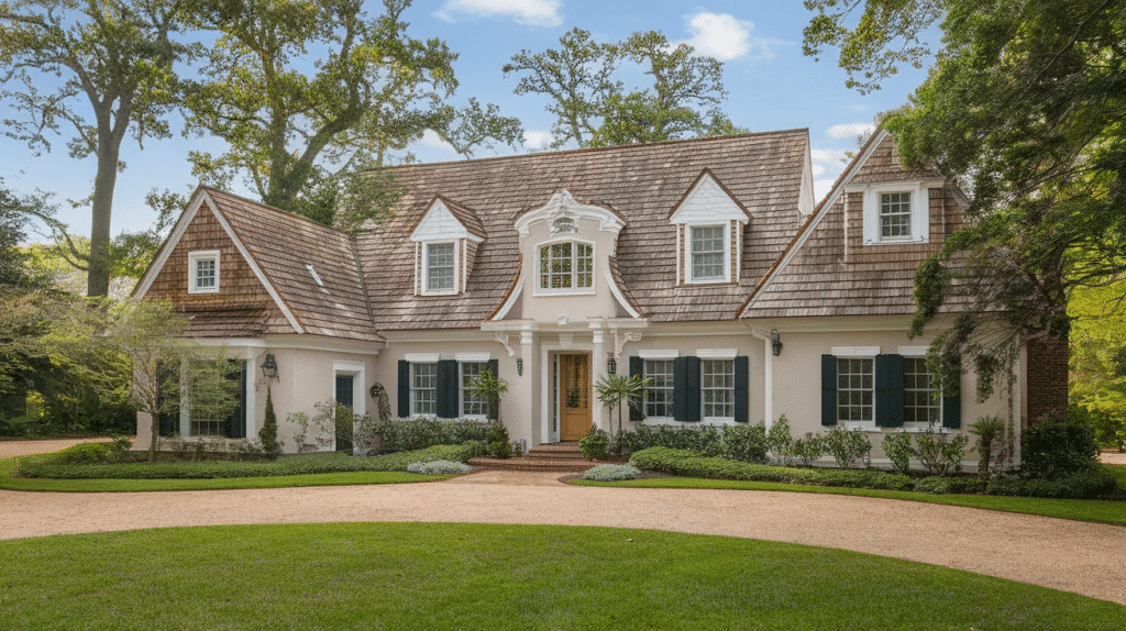 What Color Paint Goes with Brown Roof? - Opple House