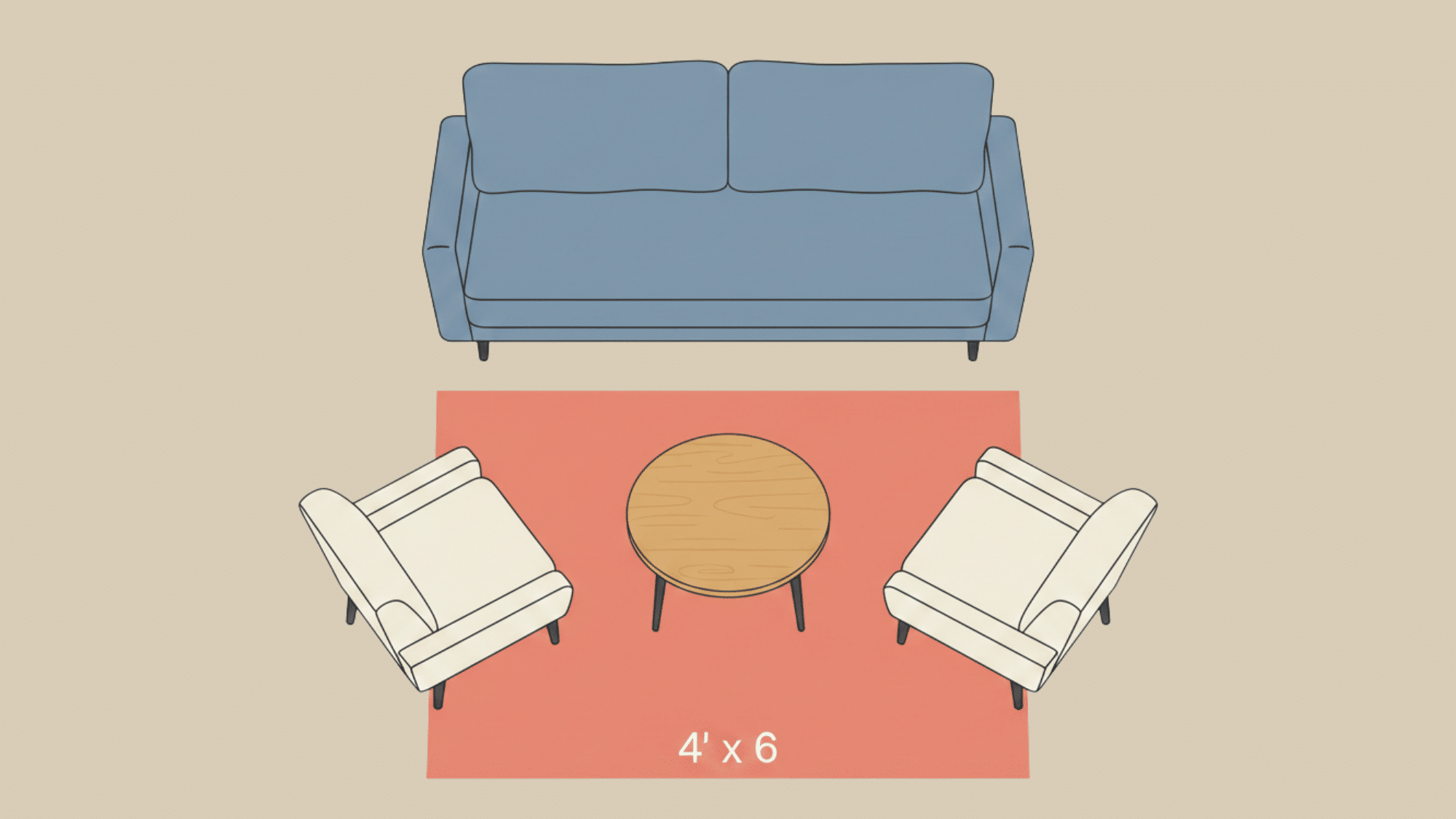 How Big is a 4x6 Rug? Room Fit & Placement Guide - Opple House
