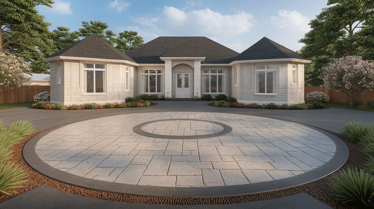 17 Circular Driveway Ideas for Homes - Opple House